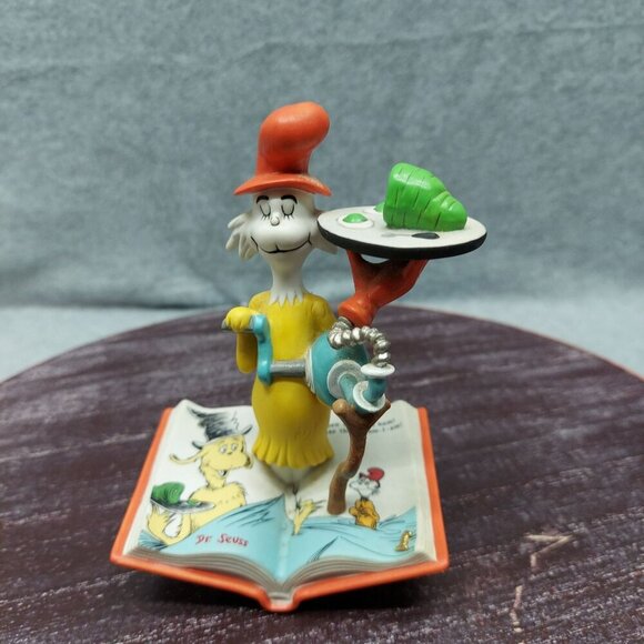 Hallmark | Art | Dr Seuss Cat In The Hat Figurine With Green Eggs Ham ...